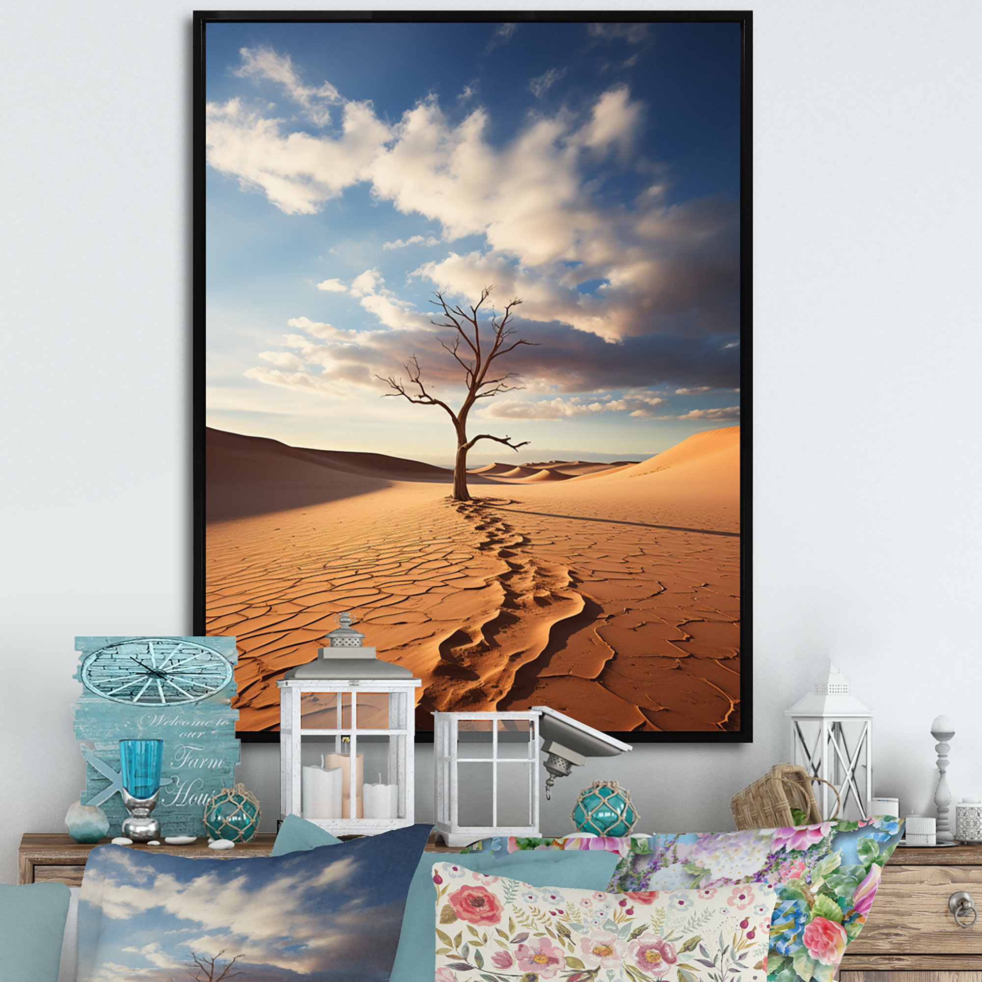 Foundry Select Liav Desert Serenity In Solitude I Framed On Canvas Print - Wayfair Canada